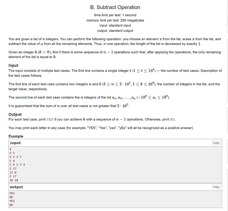 [CodeTON Round 1] B. Subtract Operation