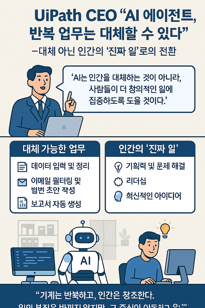 🧠 UiPath CEO “AI 에이전트, 반복 업무는 대체할 수 있다”