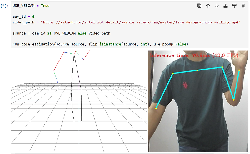 3-1. 3D Human Pose Estimation with OpenVINO