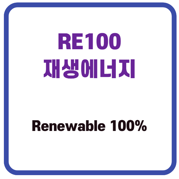 RE100 알이백 뜻 재생에너지 친환경 ESG 관련