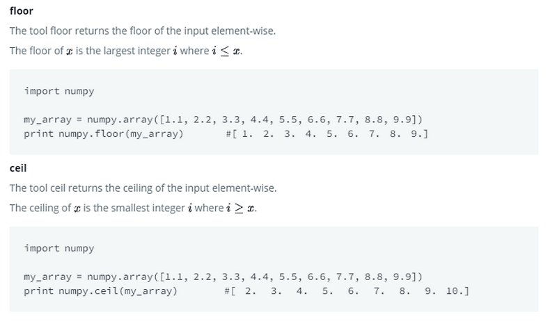 [HackerRank] 11. Floor, Ceil and Rint