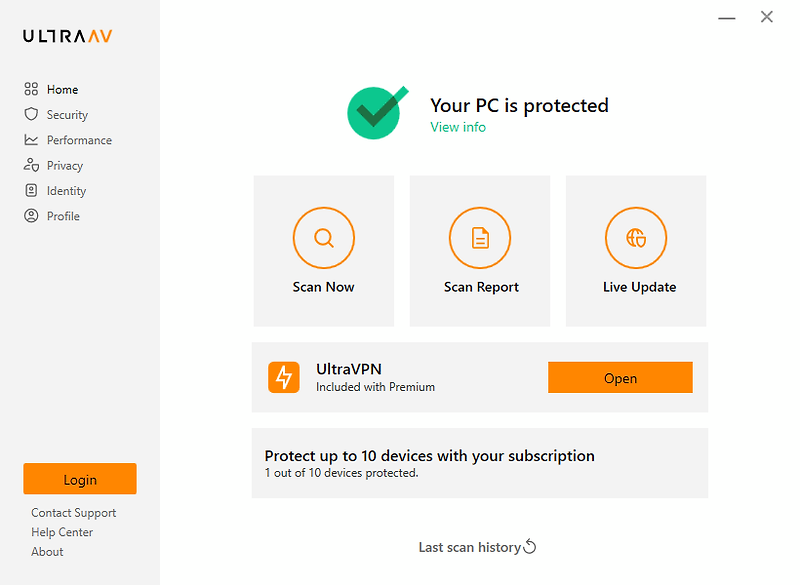 울트라AV (Ultra AV) ... 인도 Max Secure 제품 기반