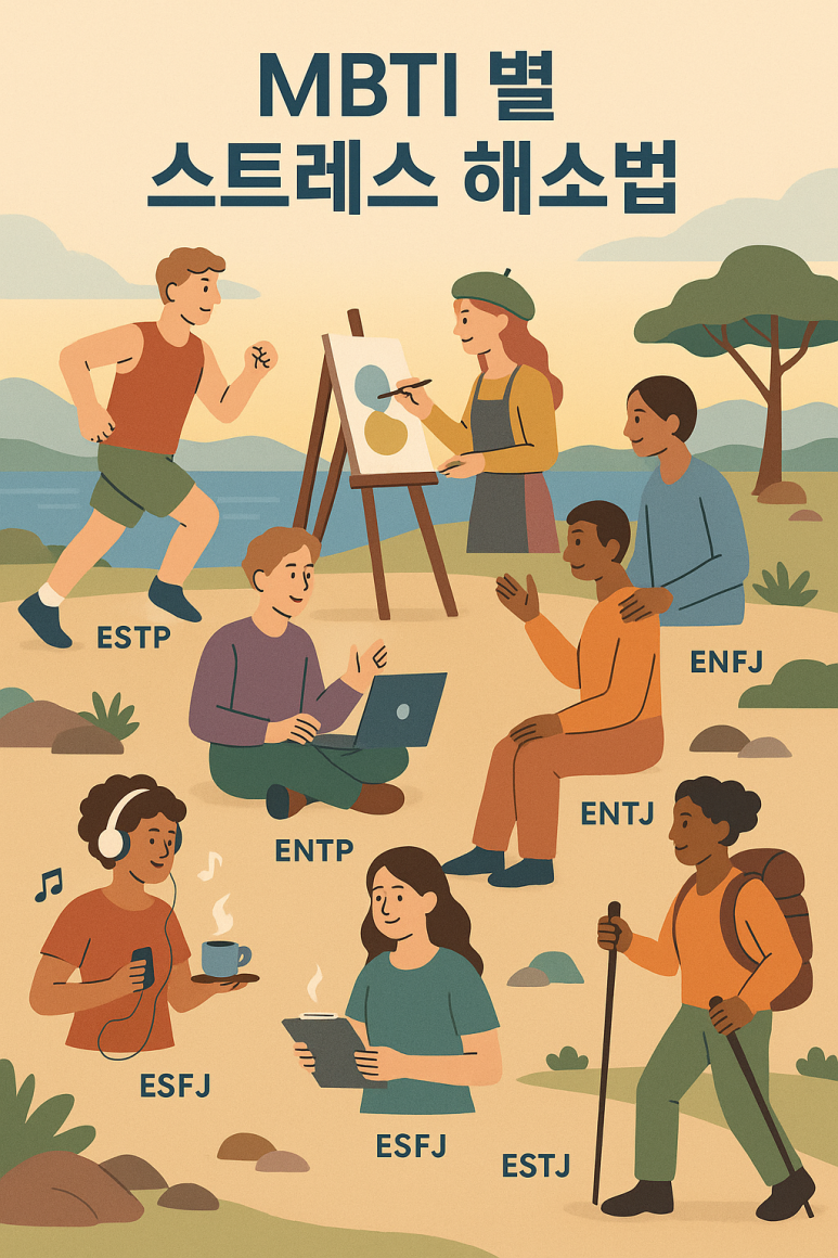 MBTI별 스트레스 해소법 1_ESTP, ESTJ, ENTP, ENTJ.