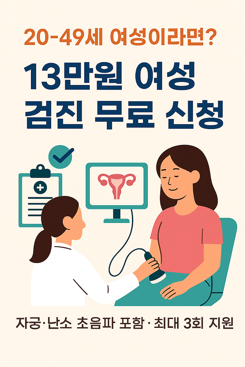 20~40대 여성이라면 꼭 신청! 13만원 여성 건강검진, 전액 환급받는 방법