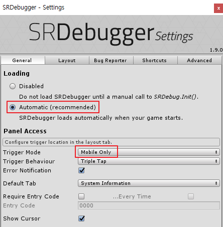 [Unity Asset] SR Debugger / 빌드 후 런타임에서 성능 체크하기