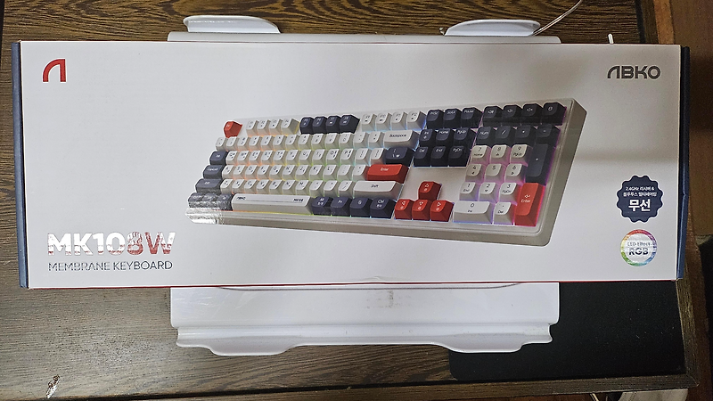 ABKO MK108W 네이비 키보드 언박싱 & 사용기