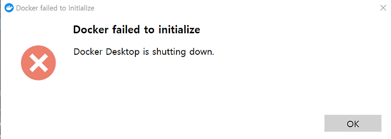 [Docker] Docker failed to initialize