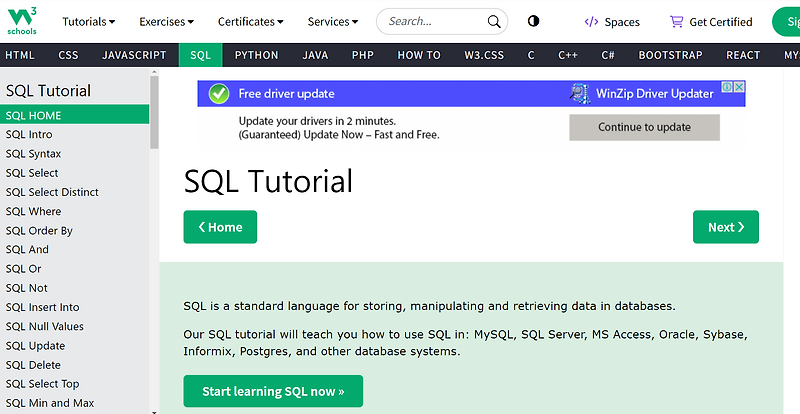 웹기술 공부 플랫폼 추천 - W3Schools🖥️