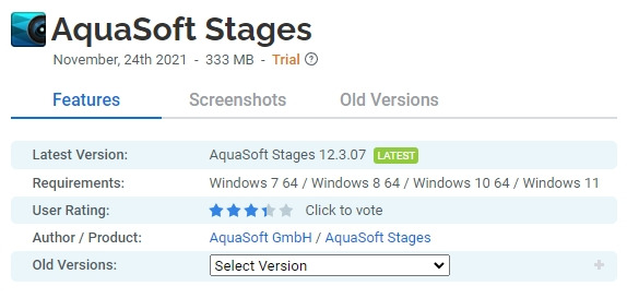AquaSoft Stages 무료 다운로드