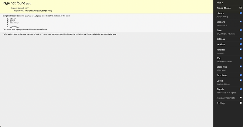 [Django] django-debug-toolbar — Today_developStory