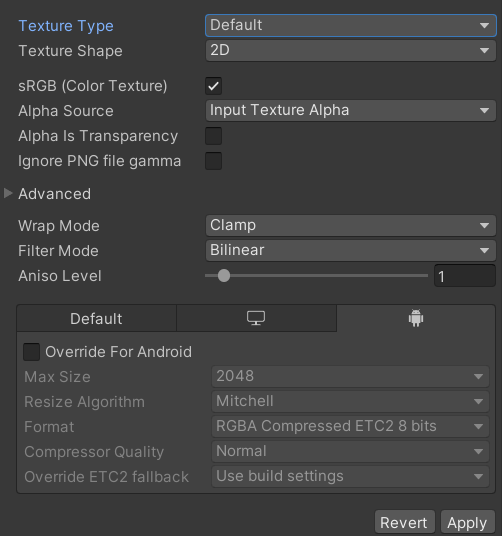 [Unity] 텍스처 타입 :: 게임 개발 공부