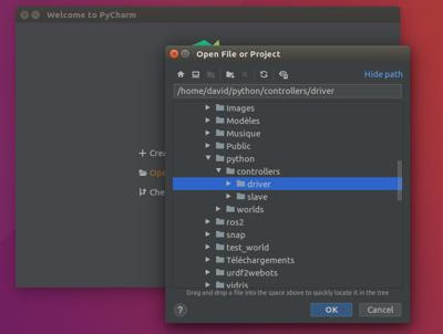 Webots - Python ( PyCharm ), SSH, External Controller