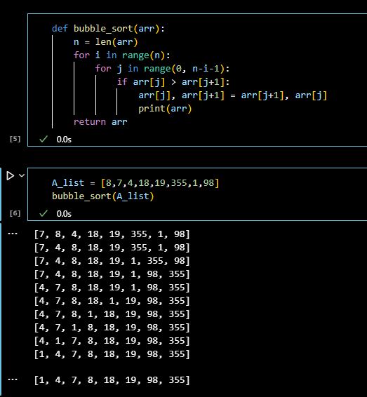 3.1. Sorting - 3.1.1 Bubble sort
