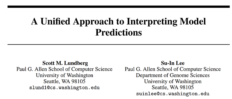 [논문리뷰] A Unified Approach to Interpreting Model Predictions
