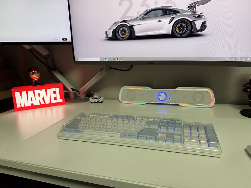 TFG Cloud CF 3모드 듀얼 가스켓 기계식 키보드 – 머랭 색상 실사용 후기!