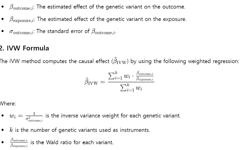 [대학원 준비 9일차] Two-sample MR (wald ratio, IVW, MR-egger regression)에 대하여