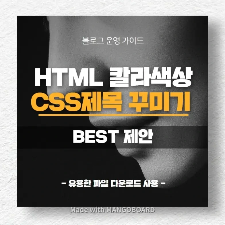 Html 칼라 색상 선택하는 방법 Css 적용