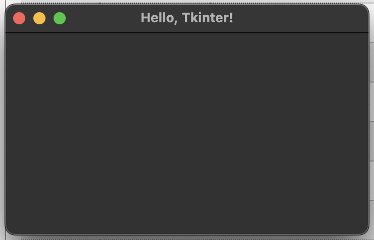 1. tkinter 시작하기