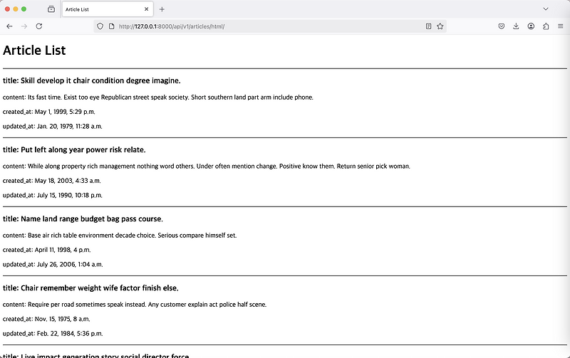 JSON Response와 Serialization