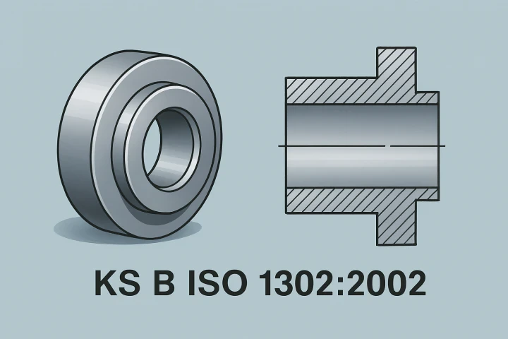KS B ISO 1302 표면거칠기 기호의 크기