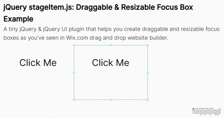 [해피CGI][cgimall] Draggable & Resizable Focus Box In jQuery - stageItem.js