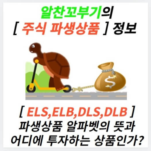 주식 파생상품 ELS ELB DLS DLB는 무엇이고 어디에 투자하는 상품인지 알아보기