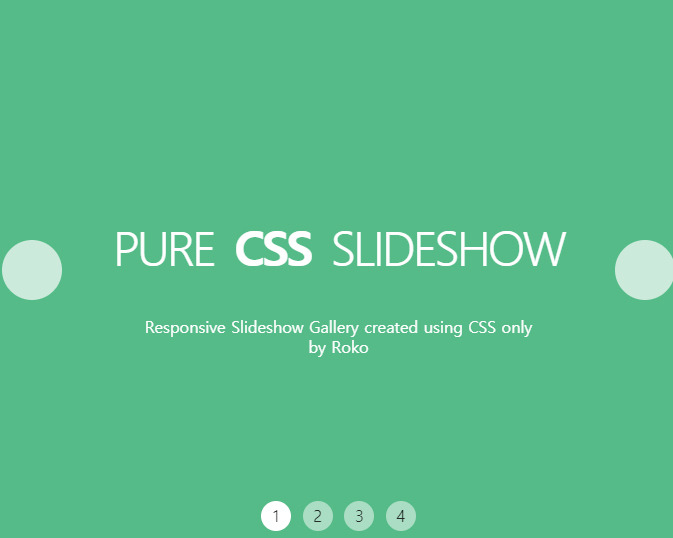 [해피CGI][cgimall] Pure CSS Slideshow Gallery 순수 CSS만으로 구현된 이미지 슬라이드