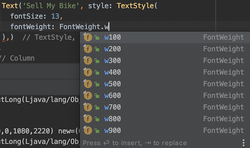 [Flutter] Text Weight