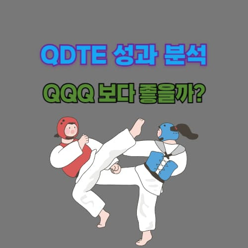 미국 주배당 ETF QDTE 성과 분석 QQQ 보다 좋을까?