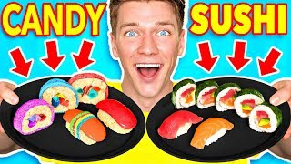 [Youtube Review][Collins Key] Making FOOD out of CANDY!! Learn How To ...