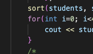 C++ STL sort() - 정렬6