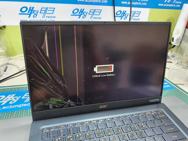 ACER노트북액정 수리비용 SF514-54GT n19h3 터치 스크린 교체