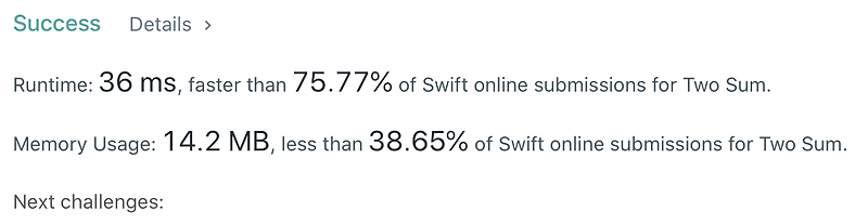 [LeetCode] 1번 - Two Sum [Swift]
