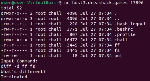 Dreamhack - whatsdifferent :: 보안