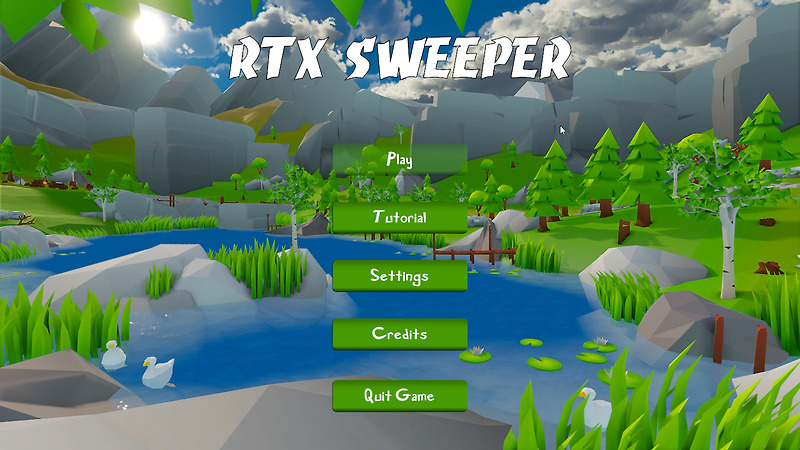 잡식 게임 도서관 :: [스팀 무료 게임] 뭔가 배경이 있는 그냥 지뢰찾기, RTX Sweeper