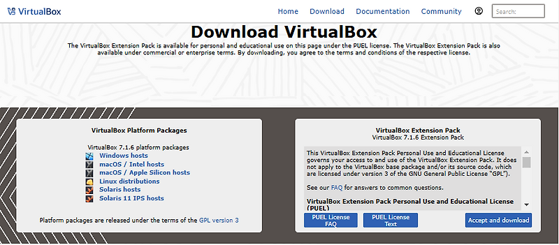 가상 머신 #03 - VirtualBox 설치