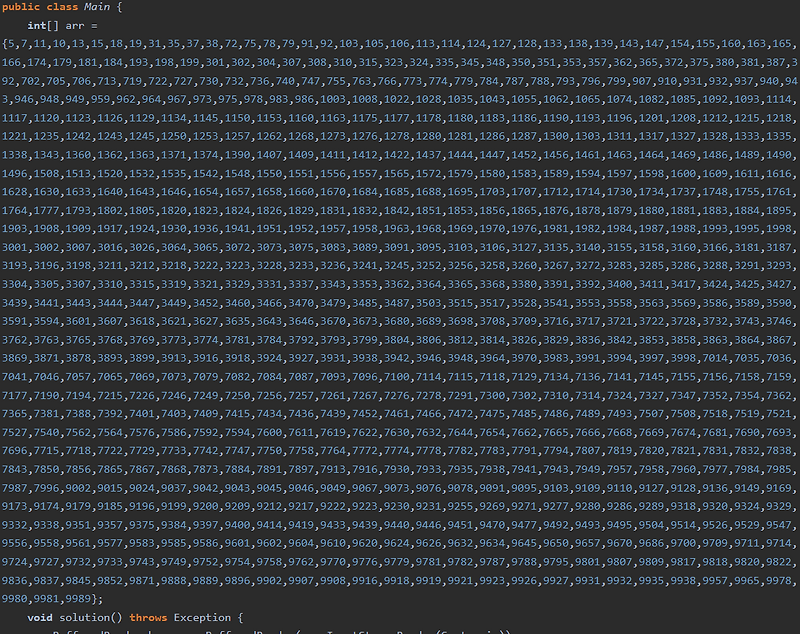 [자바] 백준 1990 - 소수인팰린드롬 (java) - Nahwasa