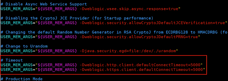Weblogic Timeout 관련 많이 쓰이는 설정들 — 미들웨어/MiddleWare/中间件