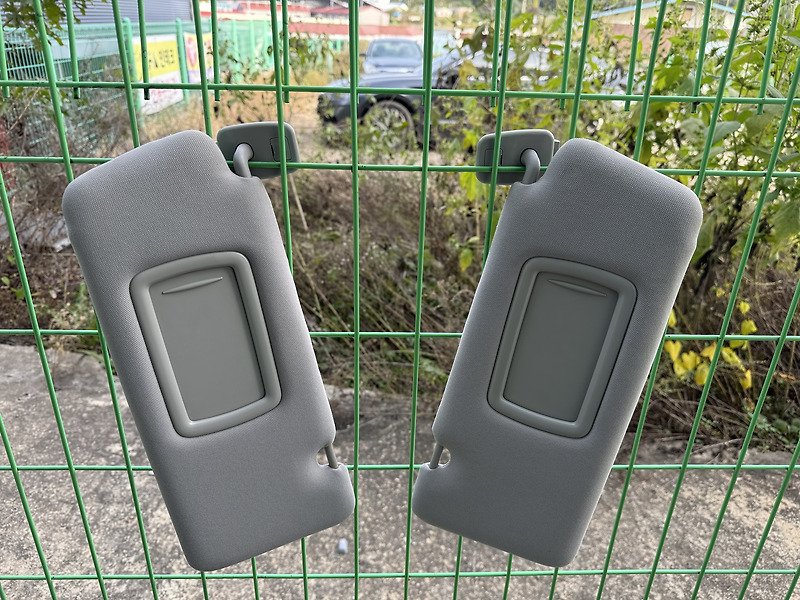 sm5L43 (10~15년) 중고 조명선바이저 (햇빛가리개) 운,조 세트 회색 // 자동차중고부품 대한모터스