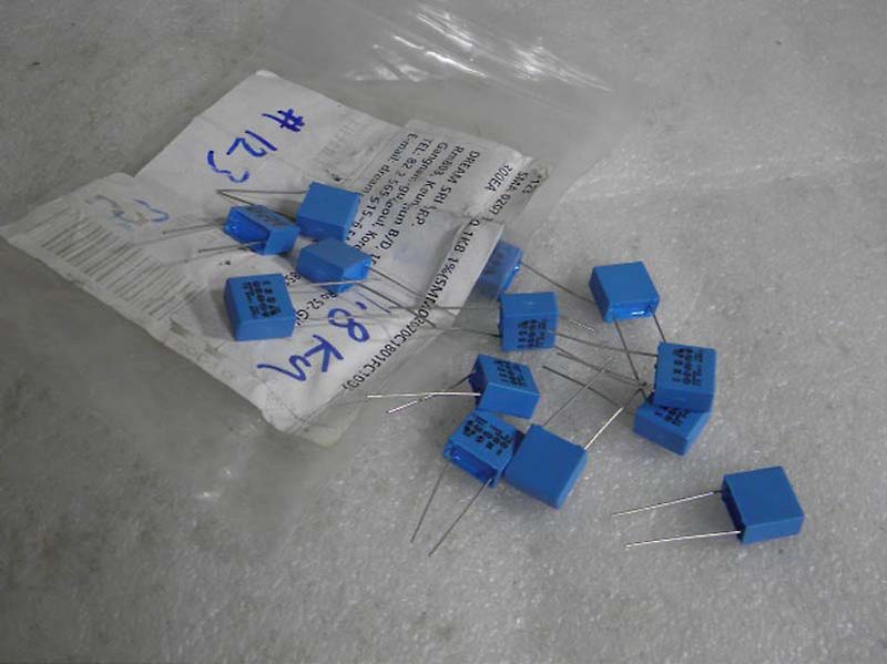 박스 Type CMPP 104K X2 275V 0.1uF AC 무극성 필림콘덴서 Film Capacitor 사각 콘덴서 AC ...