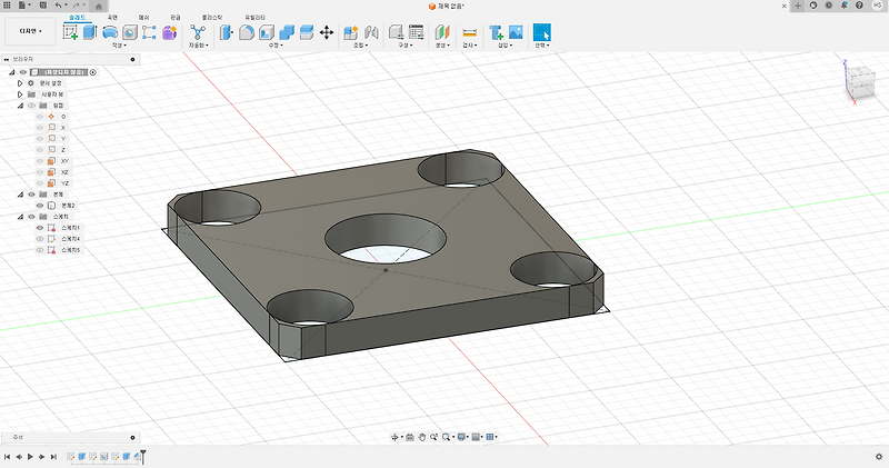 [Fusion 360] 모깎이(Fillet), 모따기(Chamfer)
