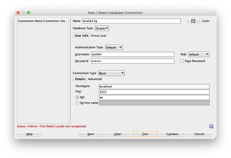 [SQLDeveloper] locale not recognized 오류