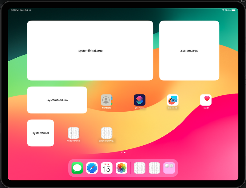 [iOS][SwiftUI] WidgetKit 알아보기 - 2. 위젯 사이즈 — iOSangBong