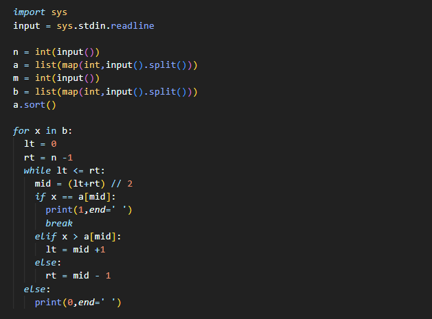 [백준 알고리즘] 10815번: 숫자카드 (Python)