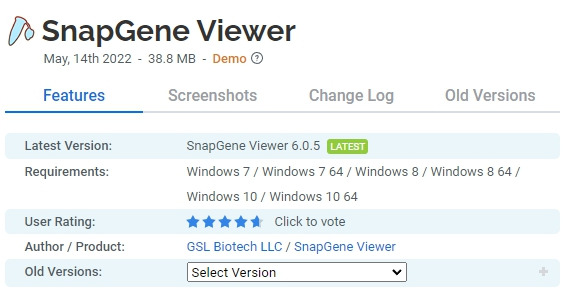 SnapGene Viewer 무료 다운로드