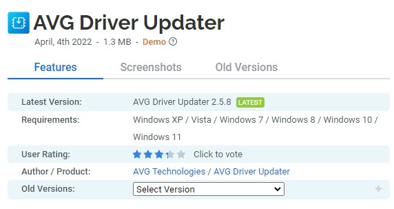 AVG Driver Updater 무료 다운로드