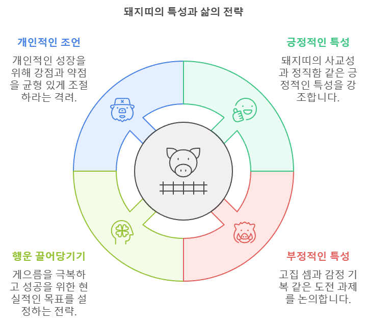 돼지띠의 성격과 특징 긍정적이고 사교적인 돼지띠 행운을 부르는 법