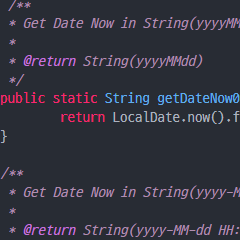 Get Date Now in String
