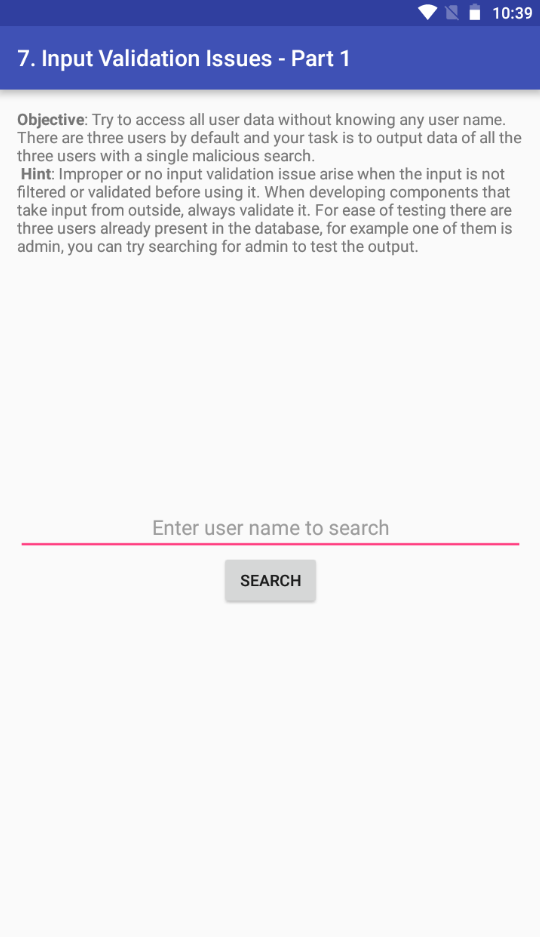 [DIVA] Input Validation Issues - Part 1 (입력값 검증 부재) | 안드로이드 앱 취약점 실습