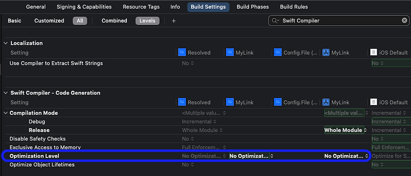[Error 해결] SwiftUI Onone Swift optimization level to use previews